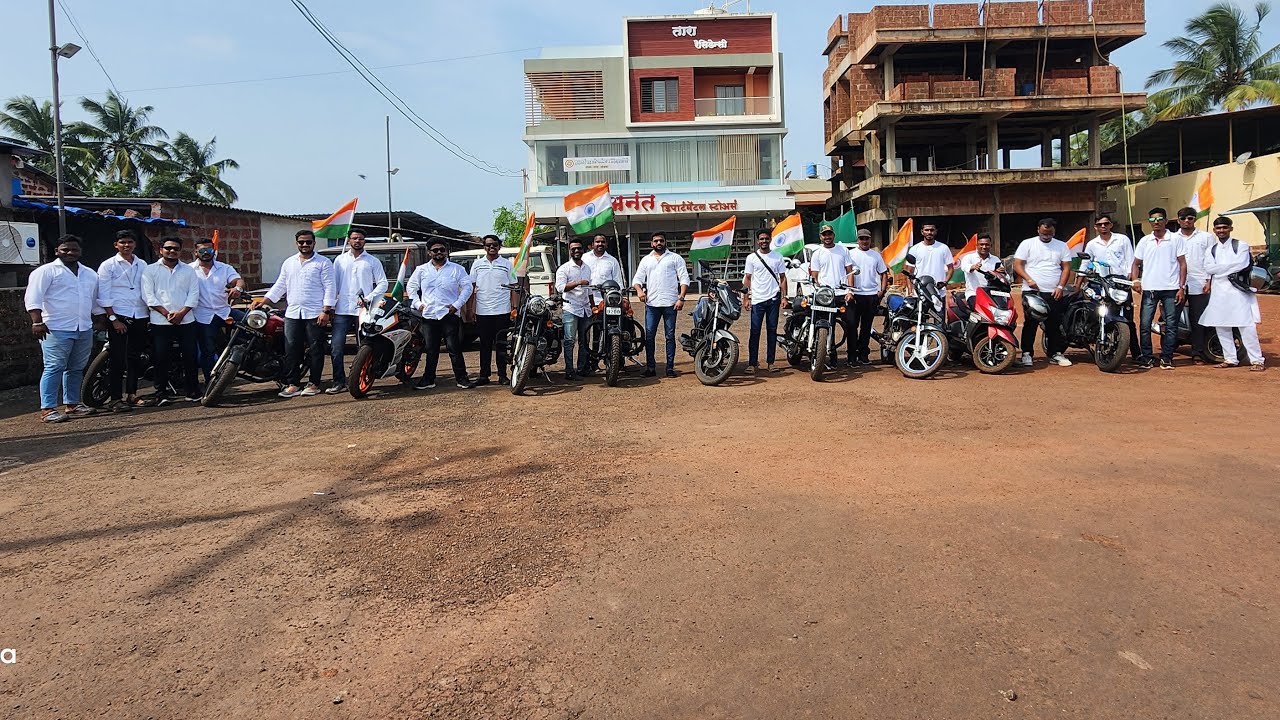 Vlog 67th # 15 August 🇮🇳 # KS FITLIFE GYM BIKE 🏍️RALLY # vaibhav Dipak ...