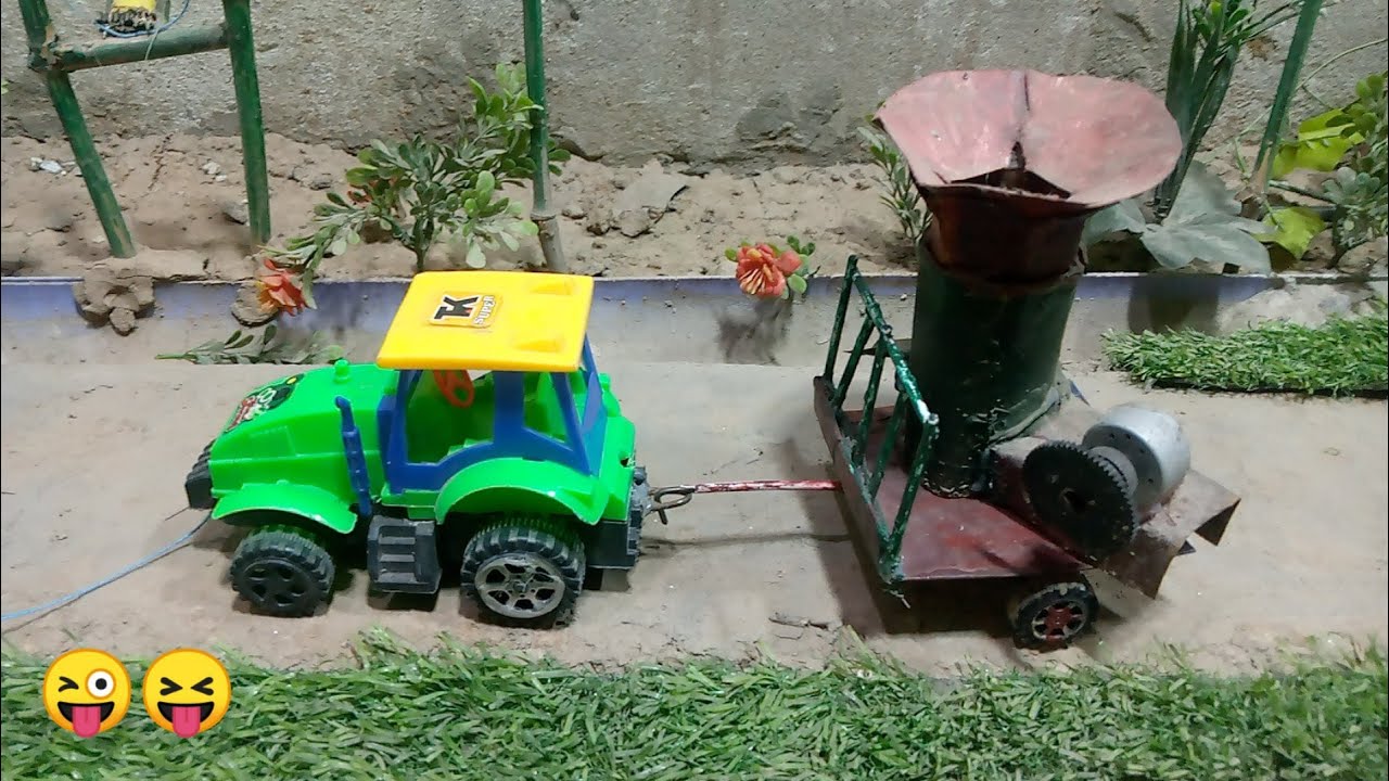 Diy Mini Tractor Mini Flour Mill | Project | Mini Tractor pk - YouTube