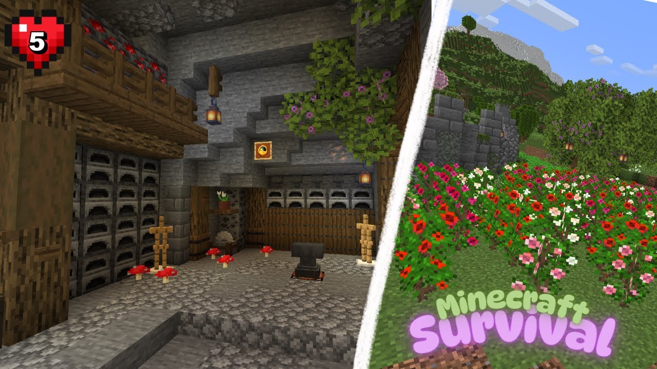 Lava Farm + Smelting Outpost - Minecraft Survival Longplay [no ...