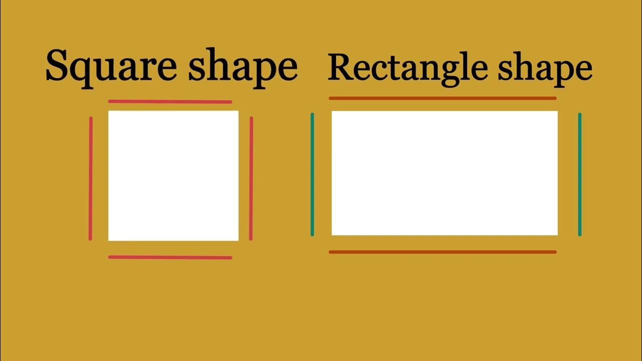 Square Vs Rectangle | Shapes for kids| | 1st Class Mathematics | Telugu ...