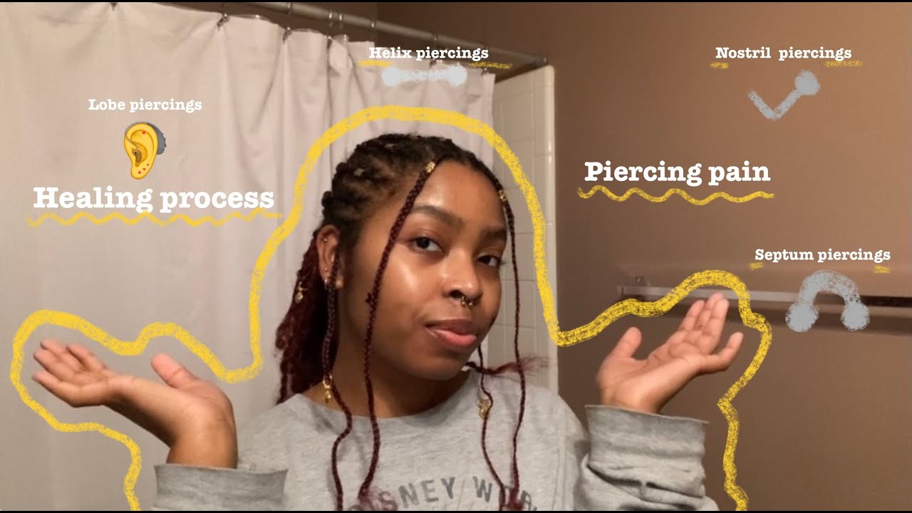 Piercing tour/ healing process, pain, tips, etc. - YouTube