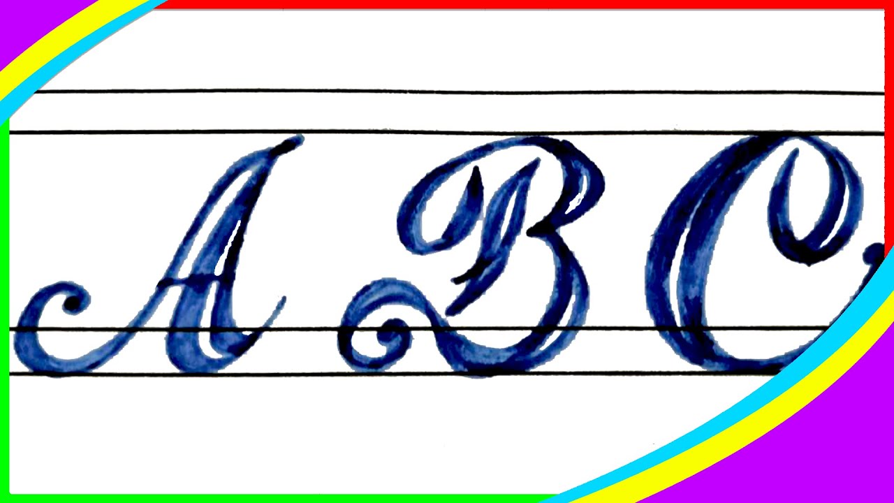 Fancy Alphabet Writing | A to Z Fancy Alphabet Writing | Marvellous ...
