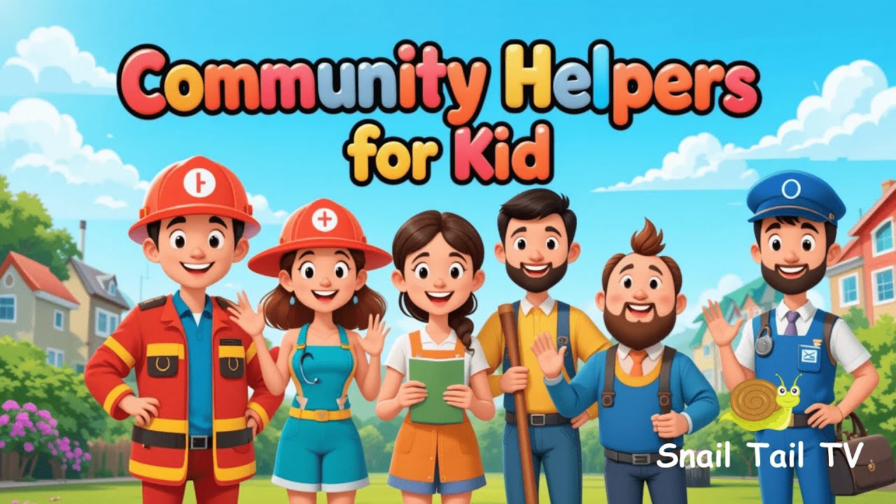“People Who Help Us | Professions for Kids | Community Helpers Cartoon ...