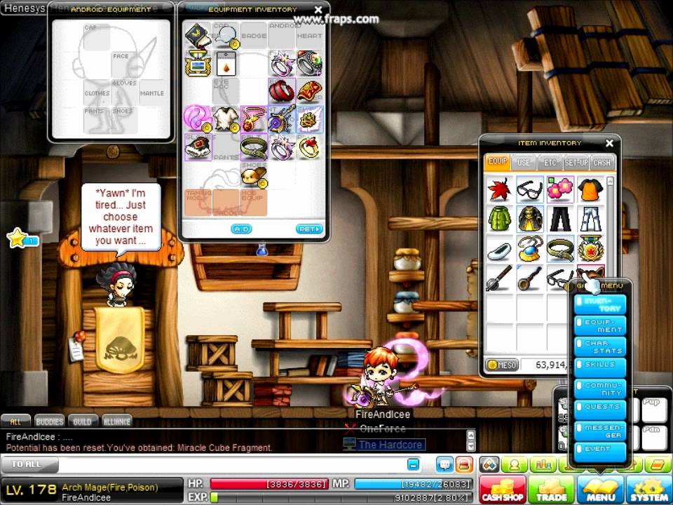 Maplestory- cubing raccoon mask - YouTube