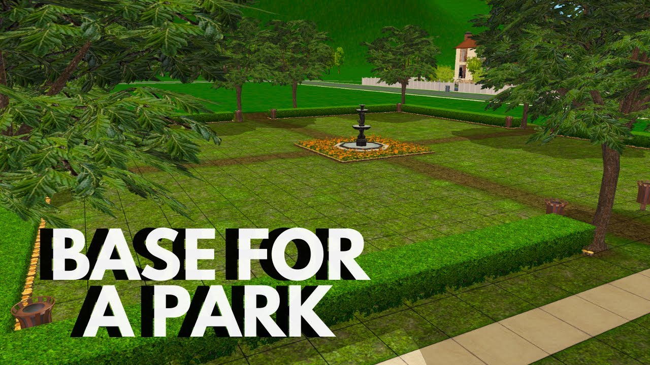 BASE FOR A PARK | The Sims 2: Speed Build - YouTube
