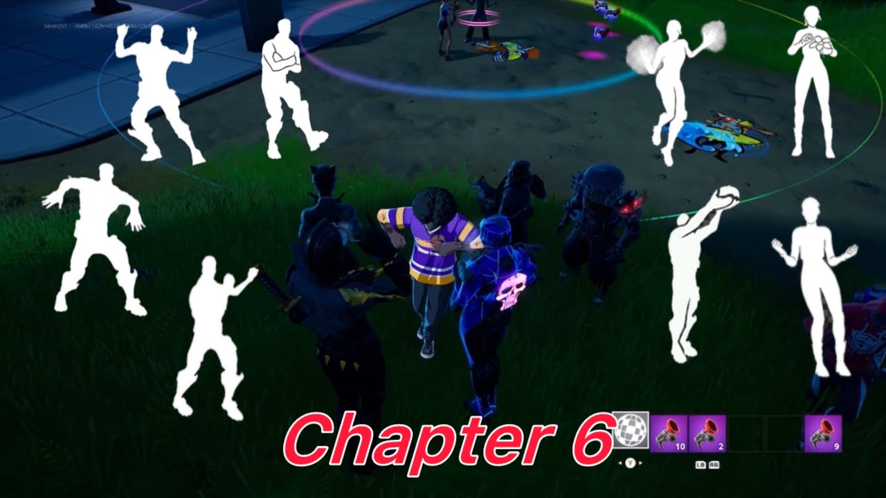 First Emote Battle Of Chapter 6 (party royale) - YouTube