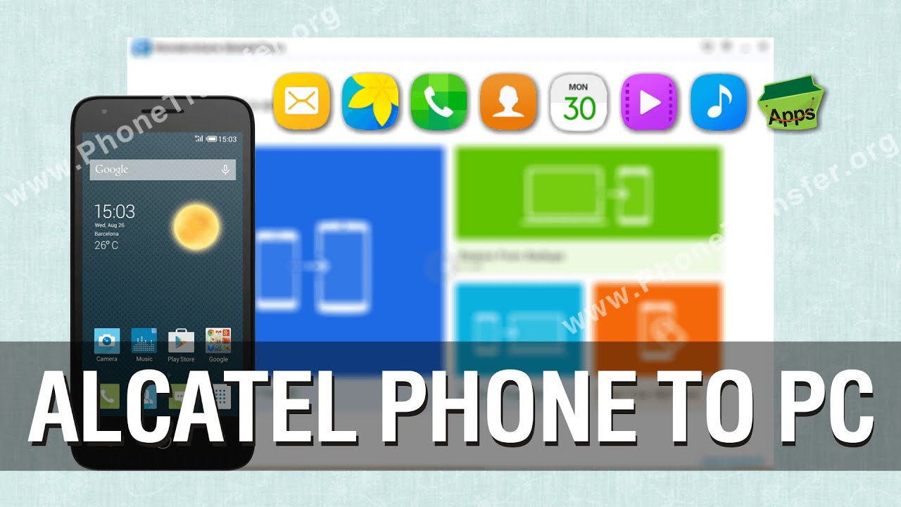 How to Backup Data from Alcatel Phone to PC in 1-Click - YouTube