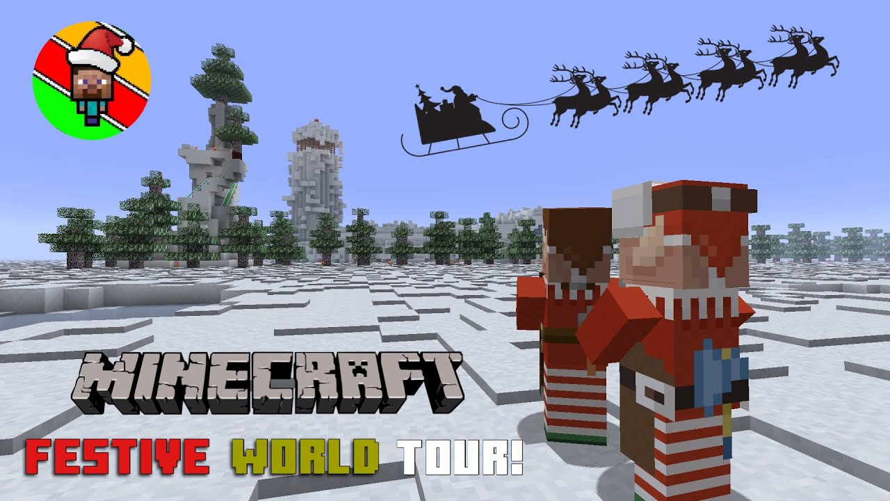 My Minecraft Festive World Tour!! 2019!! - YouTube