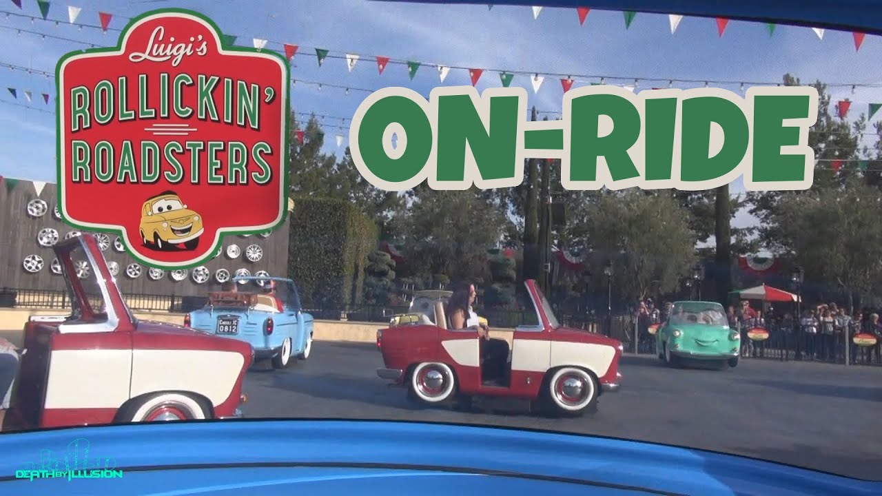 Luigi's Rollickin' Roadsters & Queue On-ride (HD POV) California ...