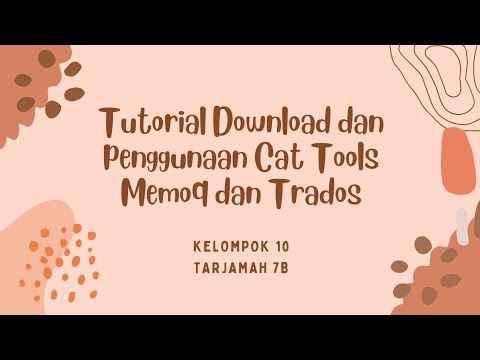 Cara Download dan Penggunaan Cat Tools Memoq dan Trados - YouTube