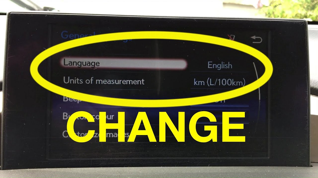 Lexus NX Language, Fuel Economy Units and Distance Adjustments - YouTube