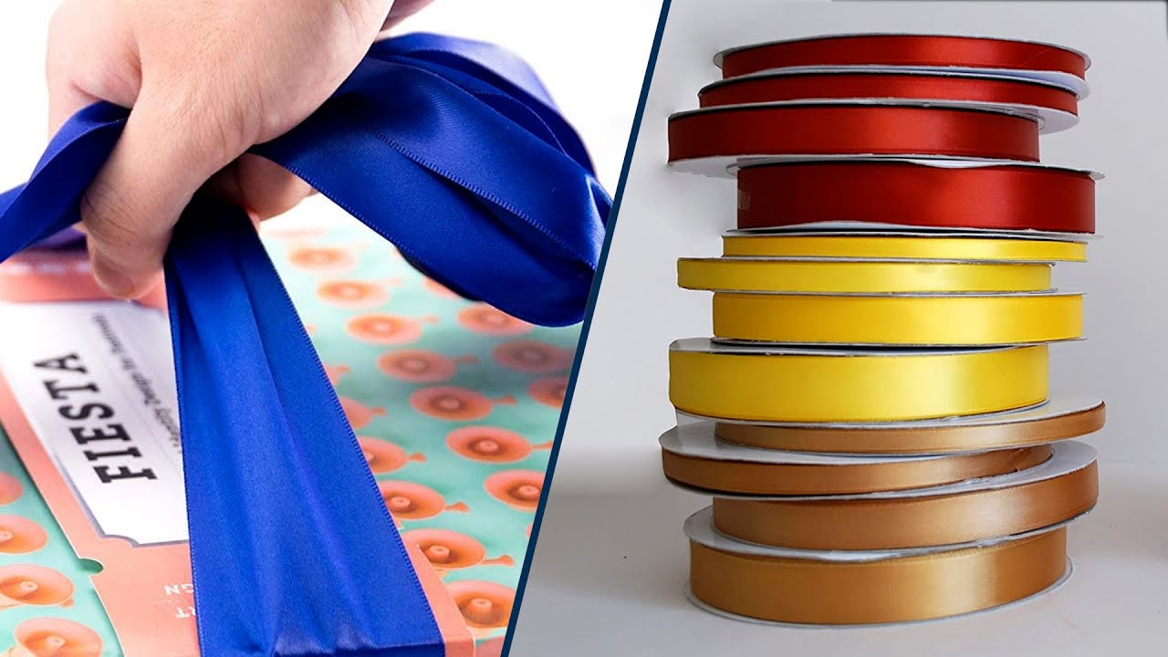 double face vs single face satin ribbon - Whats The Difference? - YouTube