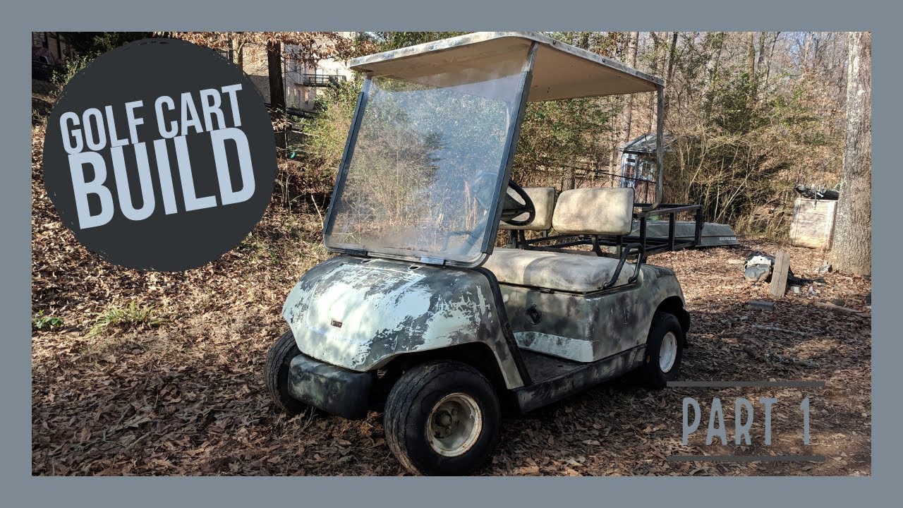 Golf Cart Build PT.1 from Electric to gas Predator 420cc - YouTube