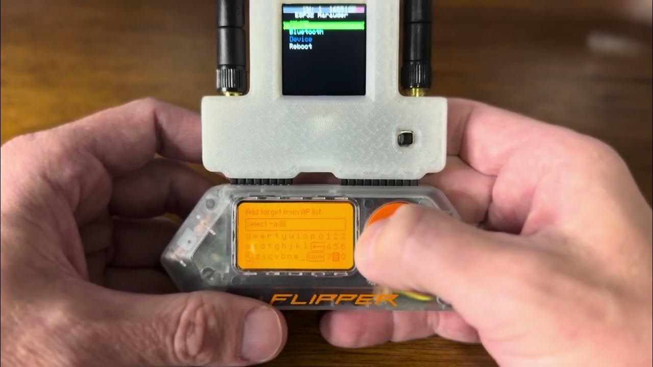 Dual ESP32 GPIO Board by AWOK Dynamics running WIFI Marauder for the Flipper Zero - YouTube
