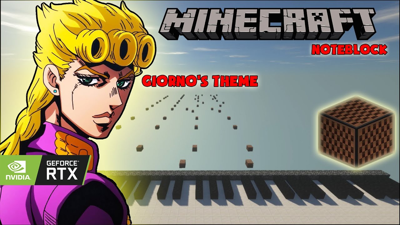 [UHD60FPS] Giorno's Theme - Jojo's Bizarre Adventure: Golden Wind (Minecraft Noteblock) - YouTube