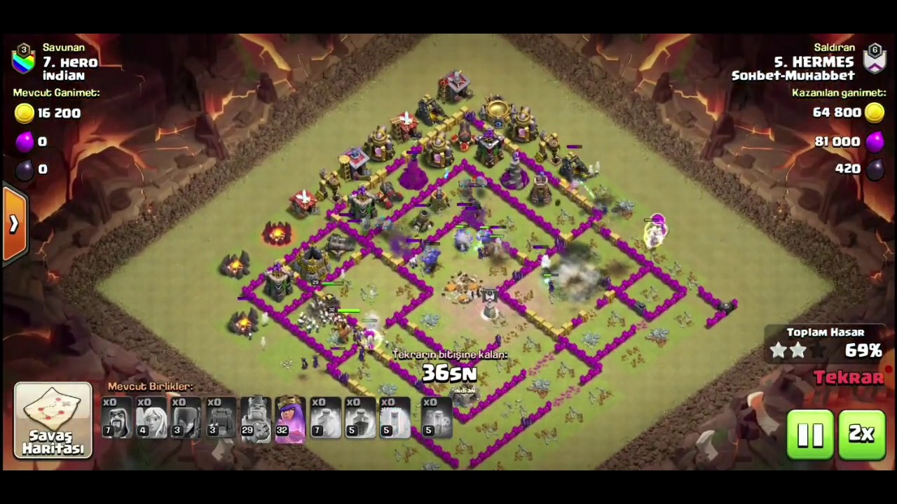 Clash Of Clans - Witch Attack (TH10) Clan war! - YouTube