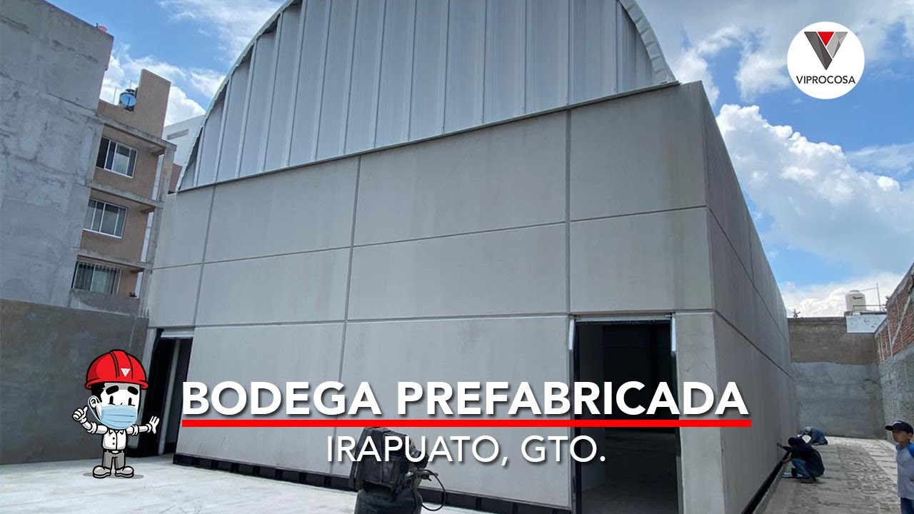 Bodega con muros prefabricados - YouTube