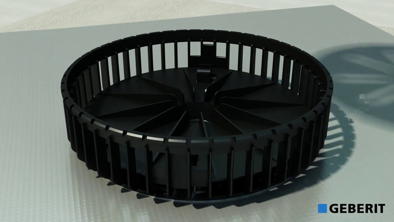 Pluvia flange outlet 14l fastening flange - YouTube