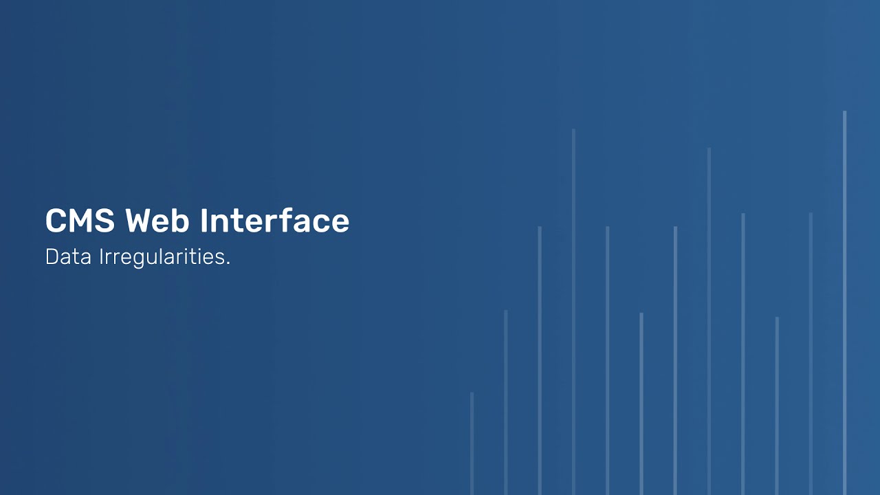 CMS Web Interface: Data Irregularities - YouTube