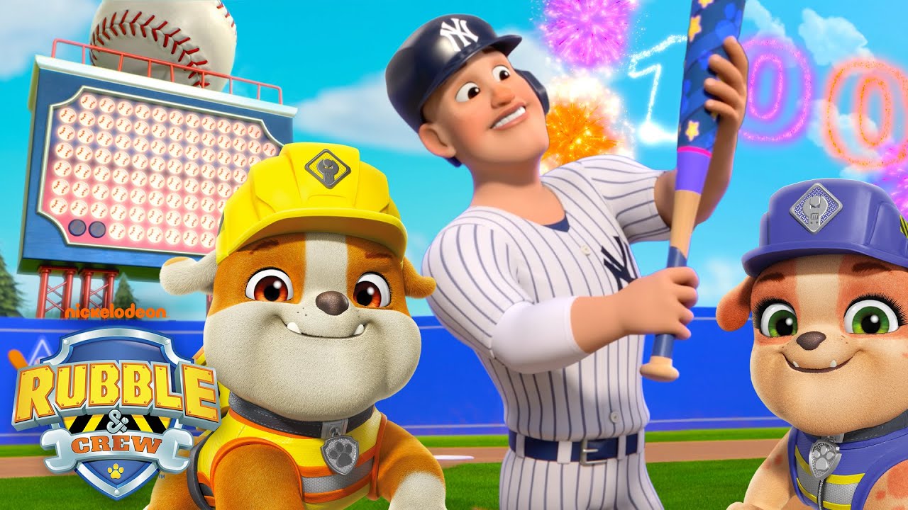 Rubble Builds a Lucky Baseball Bat! w/ Mix & NY Yankees Aaron Judge ...