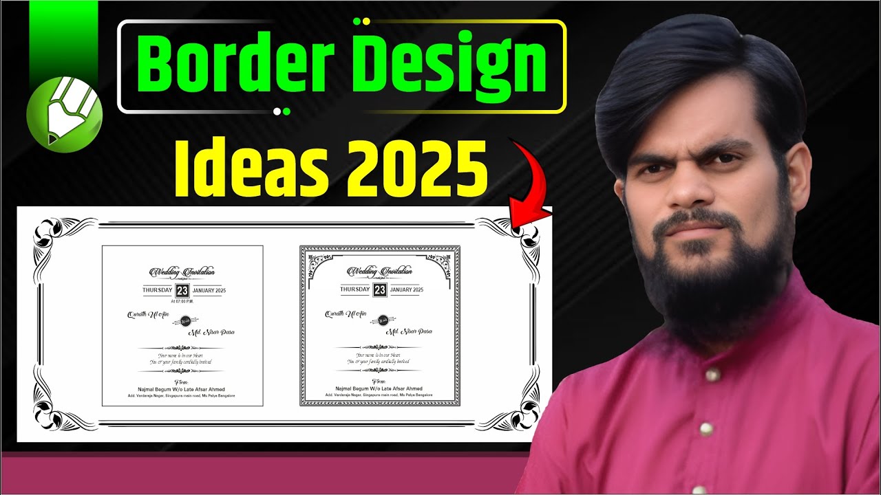 Border design ideas 2025 for graphic designers and printing press owner ...