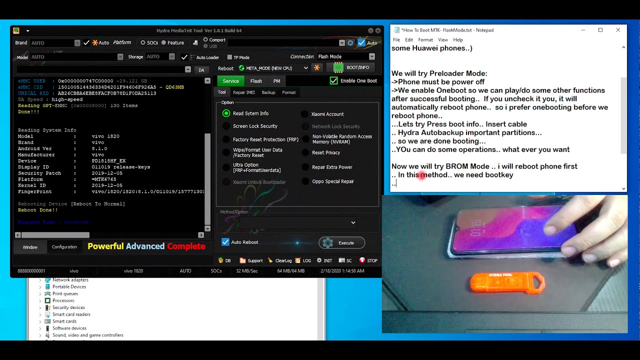 How to Boot MTK Flash Mode Using Hydra - YouTube