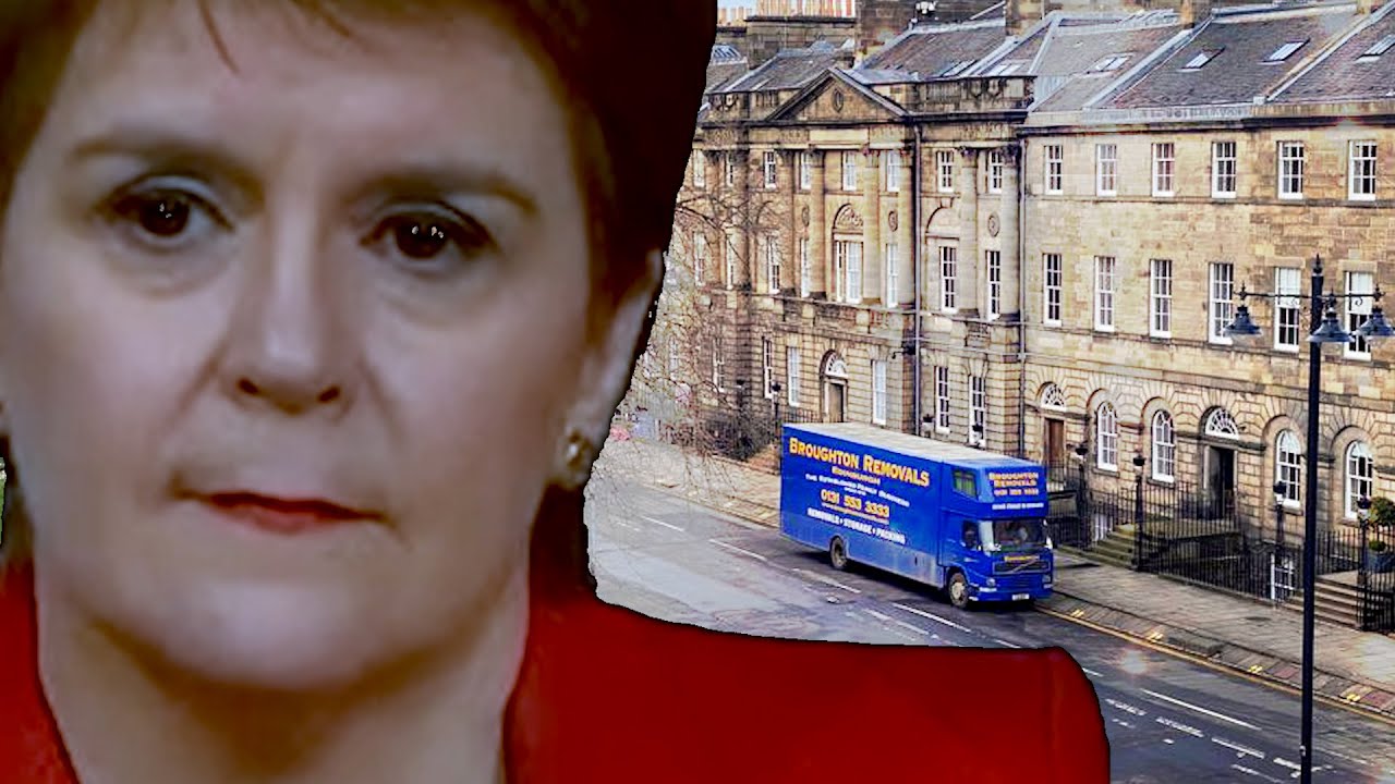 The removal van has arrived at Bute House! - YouTube