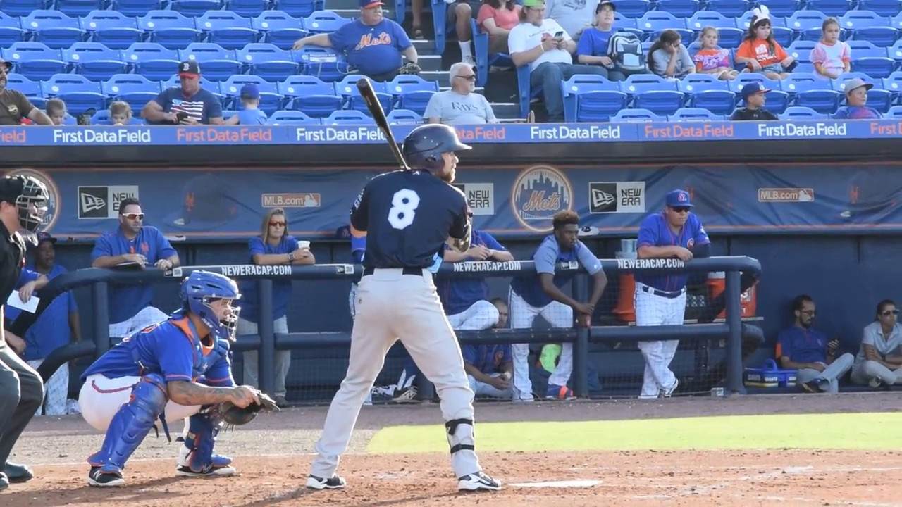 Rays Prospect Brett Sullivan Hit HD - YouTube
