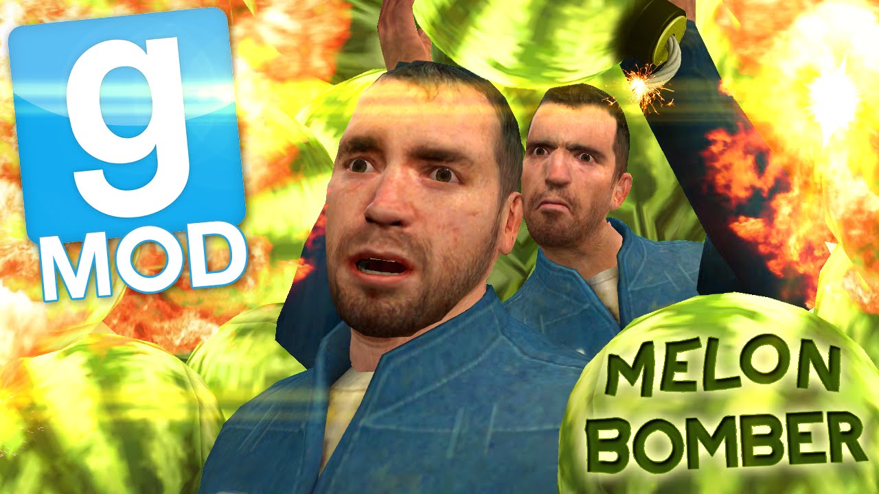 Garry's Mod - Exploding Melons! (Melon Bomber) - YouTube