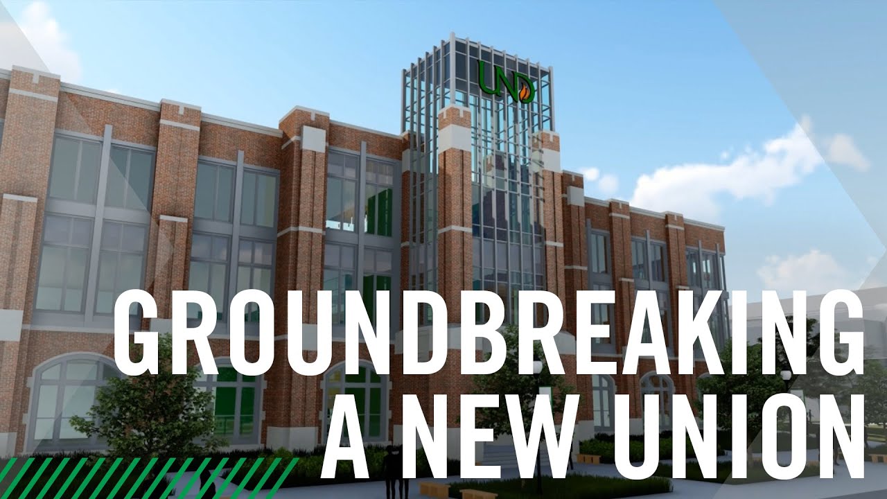 UND Breaks Ground on New Memorial Union - YouTube