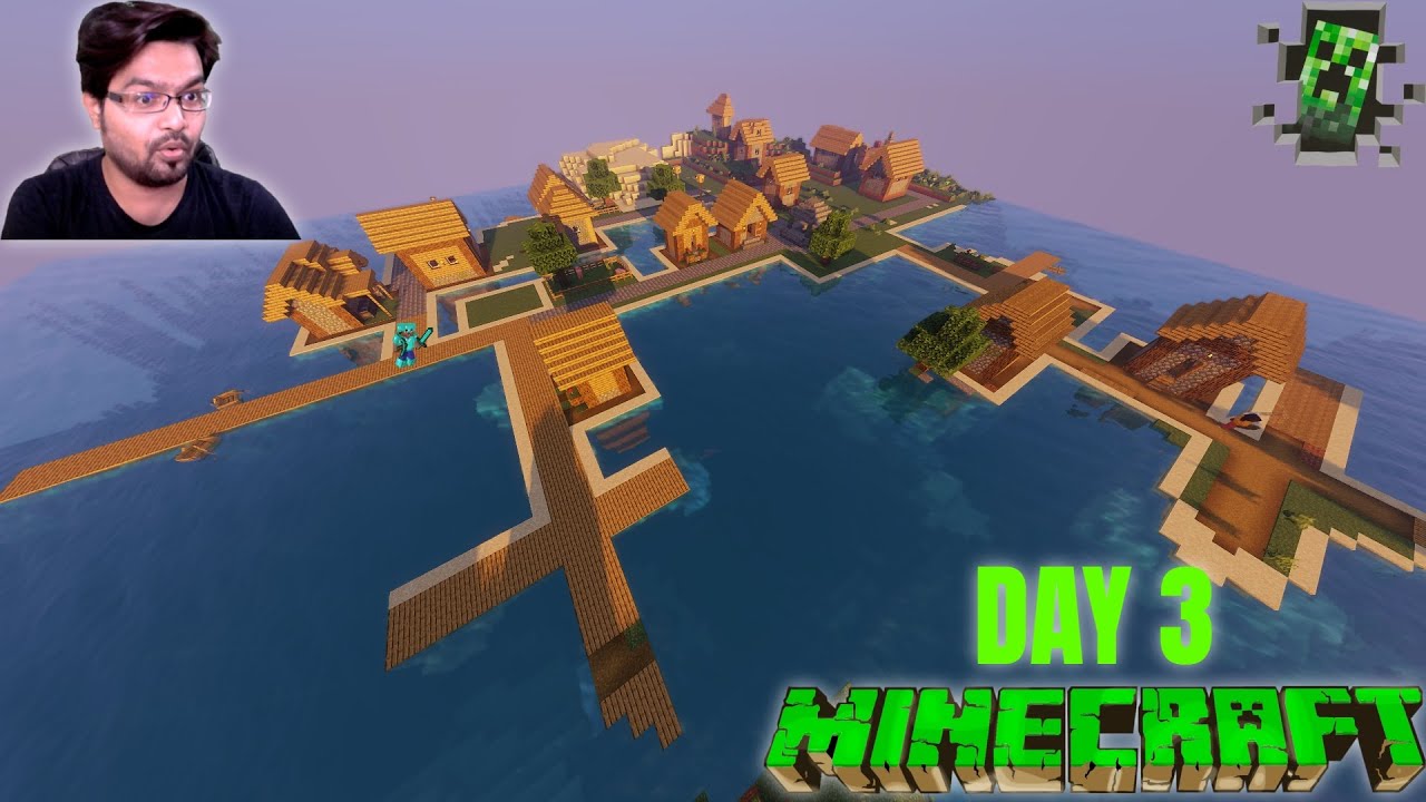 DAY 3 - AAJ ITNA BADA FARM BANAYENGE KISI NE SOCHI NA HOGI | MINECRAFT ...