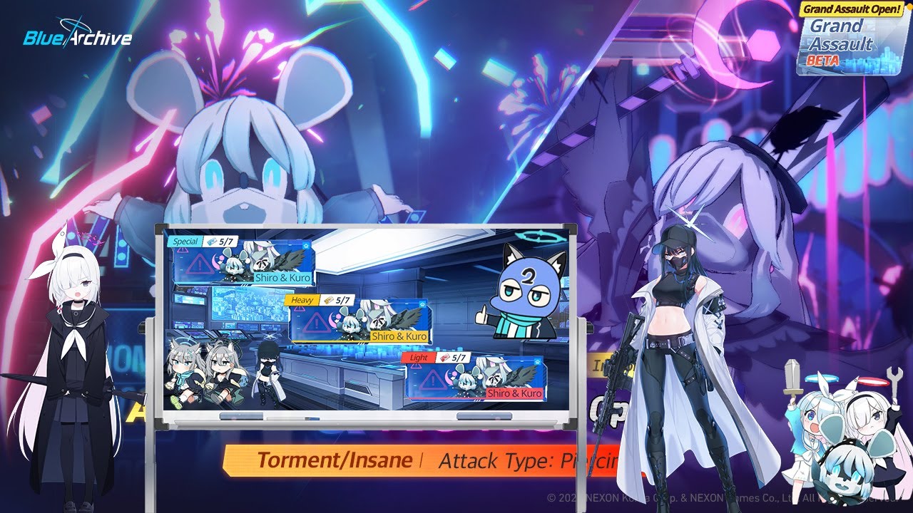 Day 142 - Blue Archive: Raid Grand Assault Shiro and Kuro Indoor Insane ...