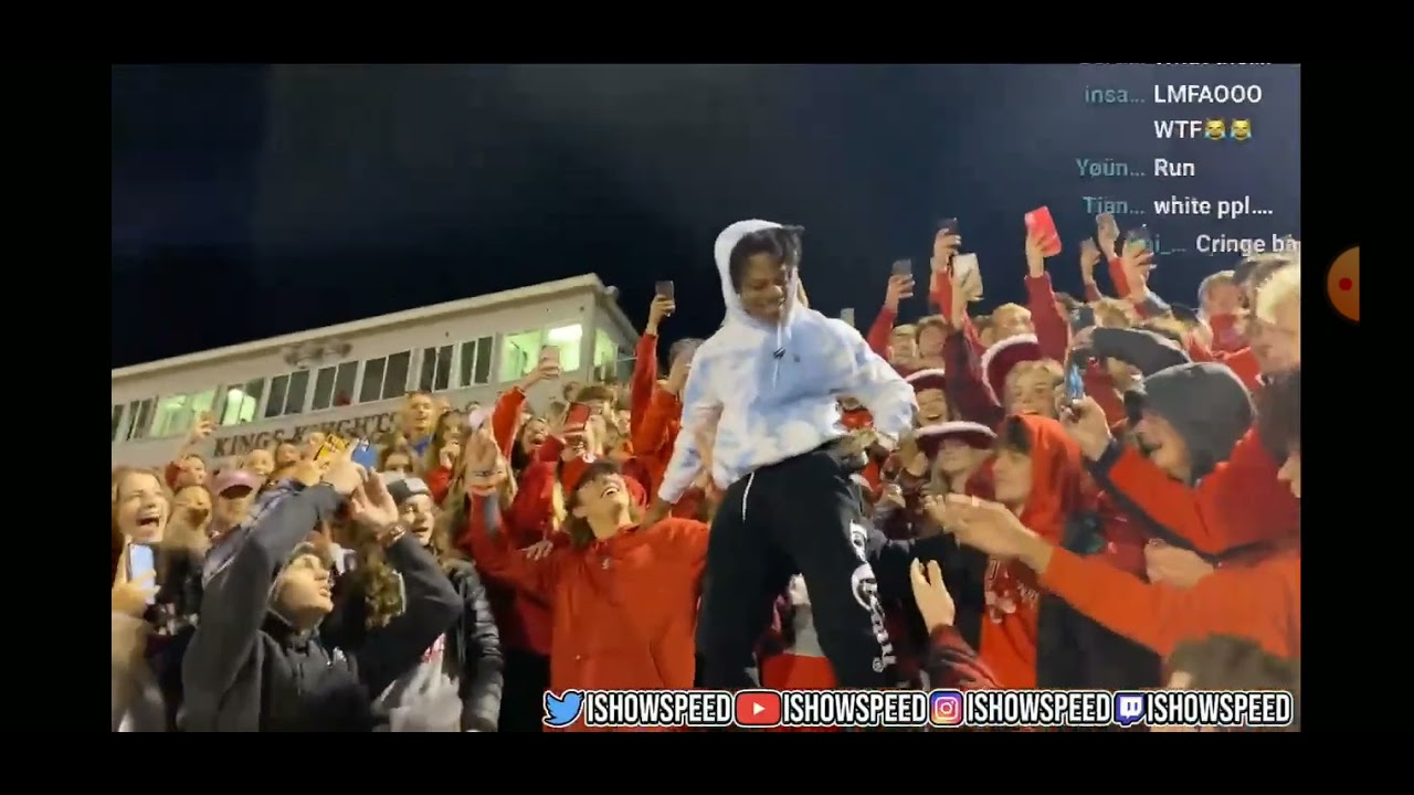 iShowSpeed Jumps Through a Table In Front Of his Fans - YouTube