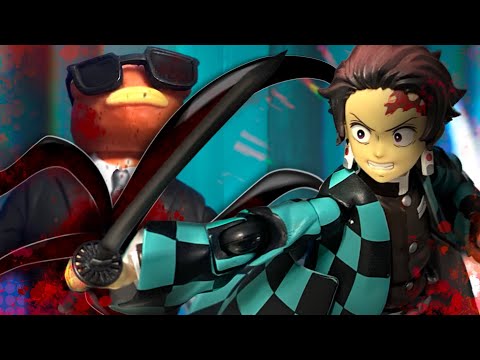 Tanjiro Vs Fishstick | Stop Motion | Demon Slayer