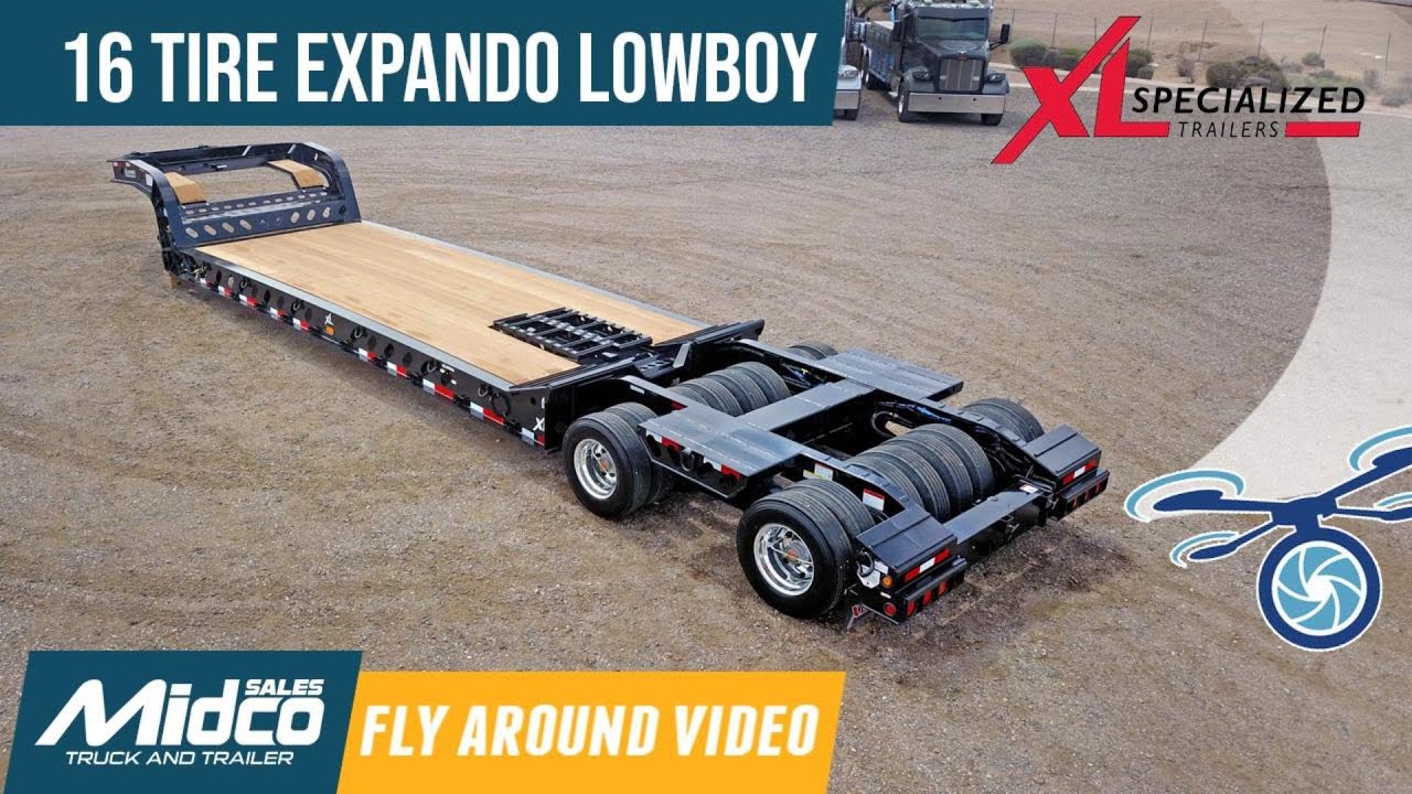 16 Tire Expando Lowboy Trailer | XL Specialized XL90 MGX Trunnion ...