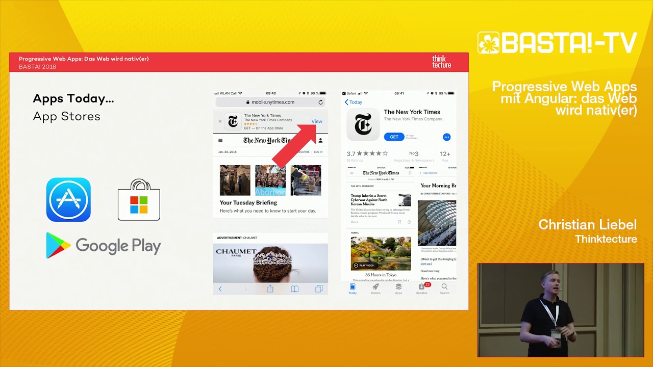 Progressive Web Apps mit Angular: Das Web wird nativ(er) - YouTube