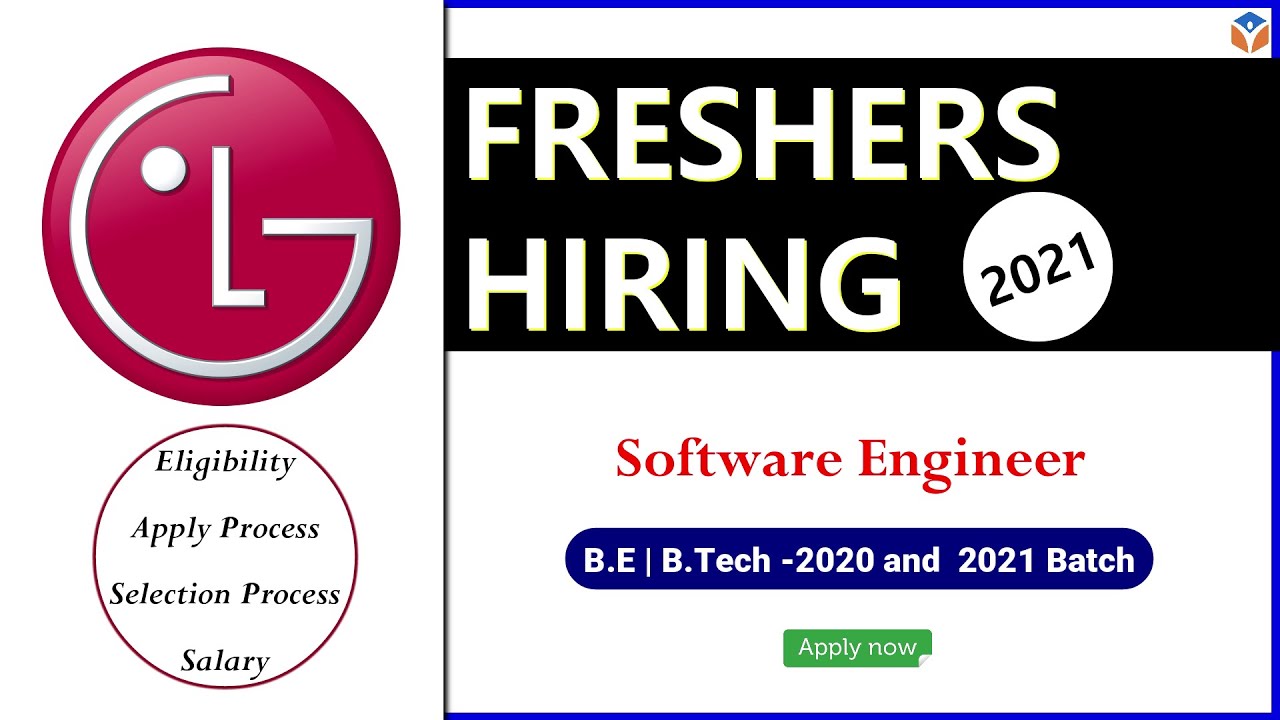 LG Soft India Freshers Hiring 2021 | LG Recruitment | Jobs For Freshers ...
