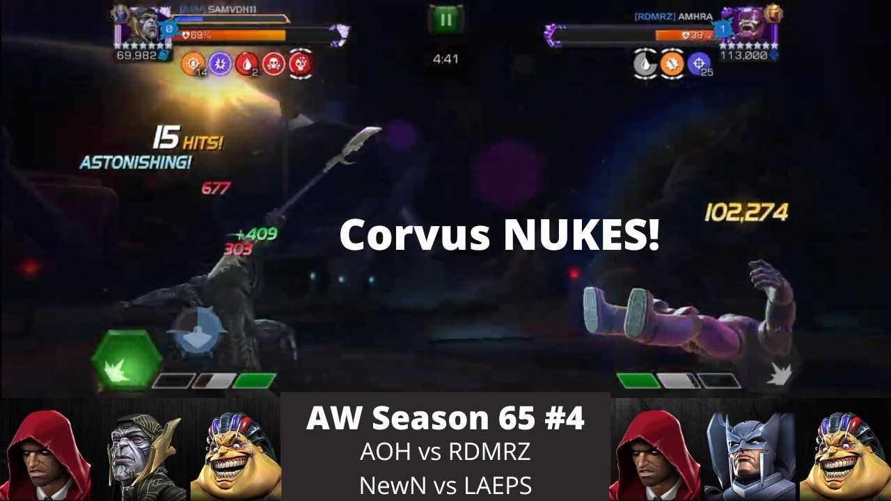 Corvus's Début! | AW Season 65 #4 | AOH vs RDMRZ, NewN vs LAEPS ...