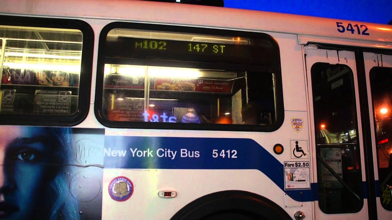MTA New York City Bus 2000 New Flyer D60HF 5412 On The M102 @ 86th ...