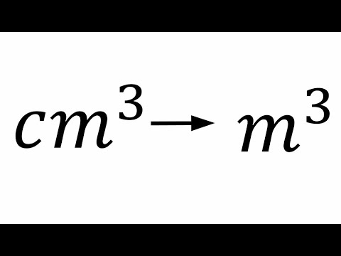 Cubic Centimeter into Cubic Meter Conversion - YouTube