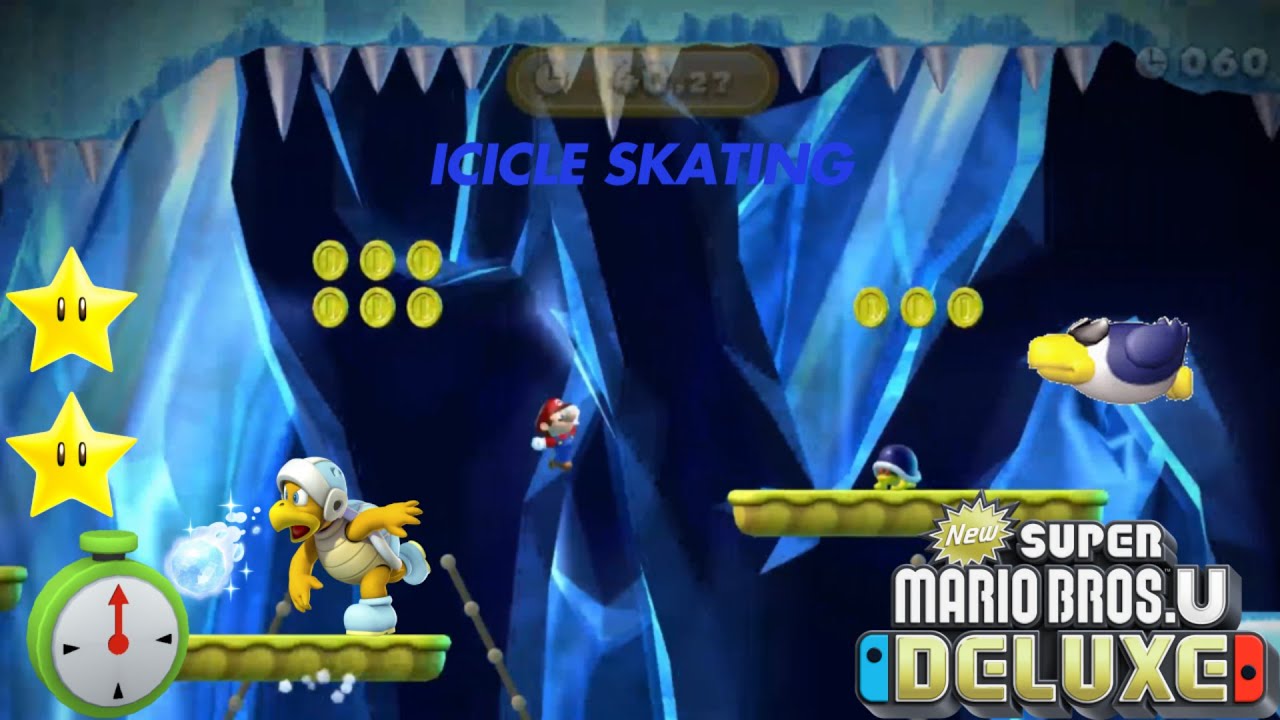 [New Super Bros. U Deluxe] (Challenge Category Time Attack) Icicle ...