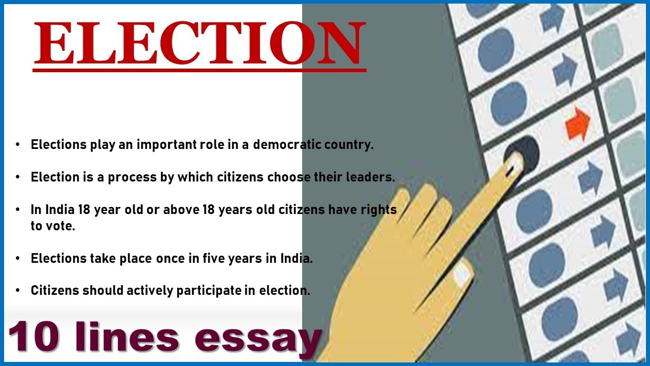 10 lines on Election|| 10 lines essay on Election. - YouTube