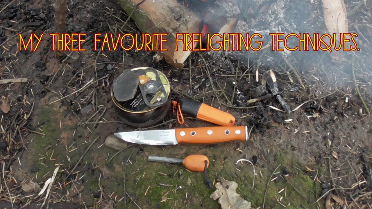 My 3 favourite firelighting techniques. - YouTube