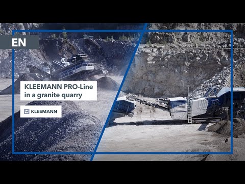 KLEEMANN PRO Line in Action: Test in a Granite Quarry in Nittenau, Germany