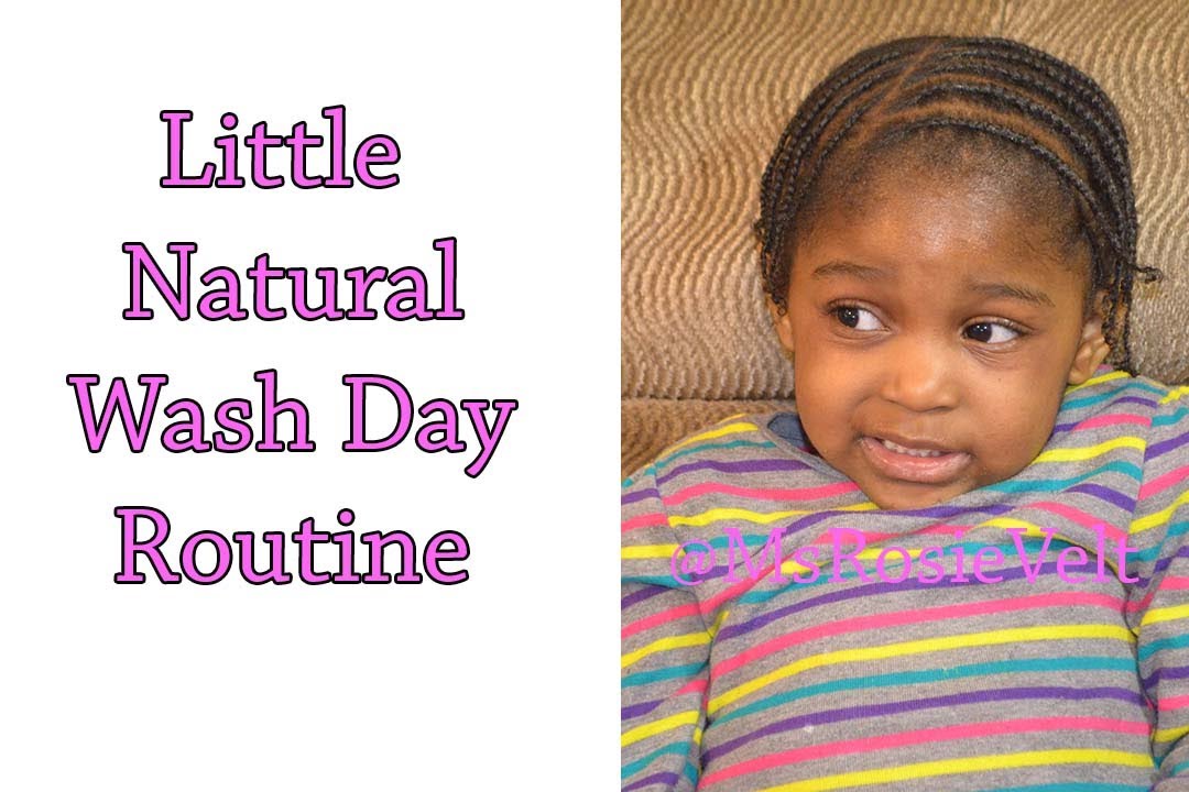 Natural Hair - Wash Day Routine for Little Girls - YouTube