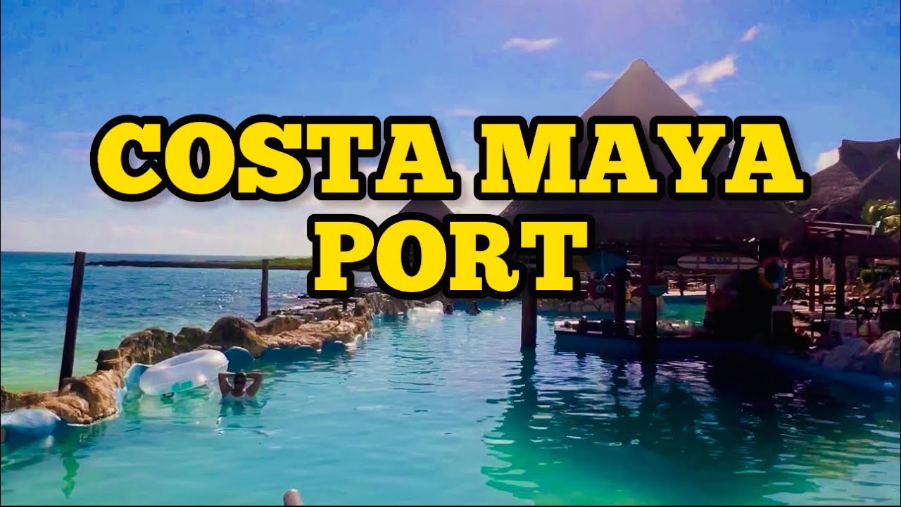 Off The Carnival Jubilee To Costa Maya Cruise Port Free Pool Swimming ...