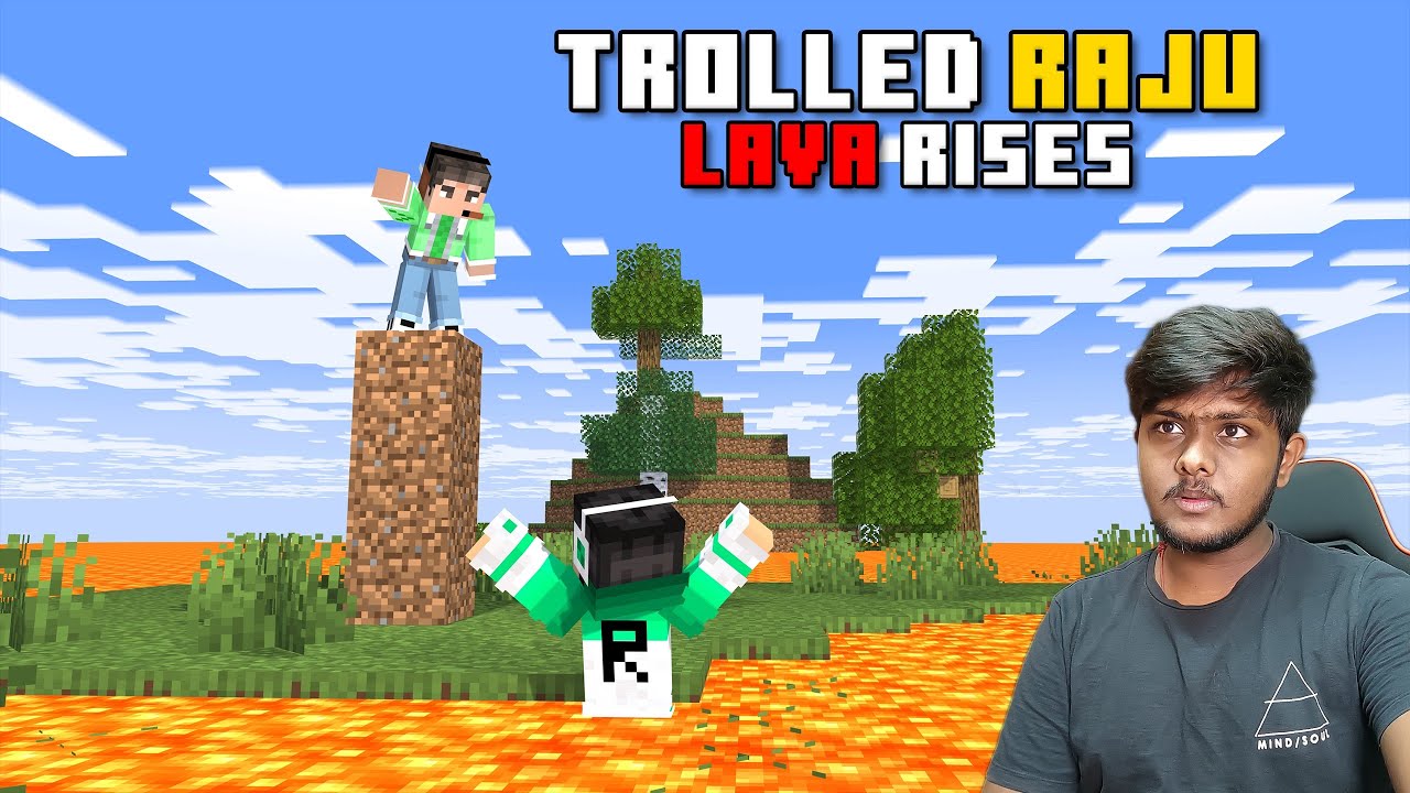 Trolled Raju In Lava Rises | Minecraft In Telugu | GMK GAMER - YouTube