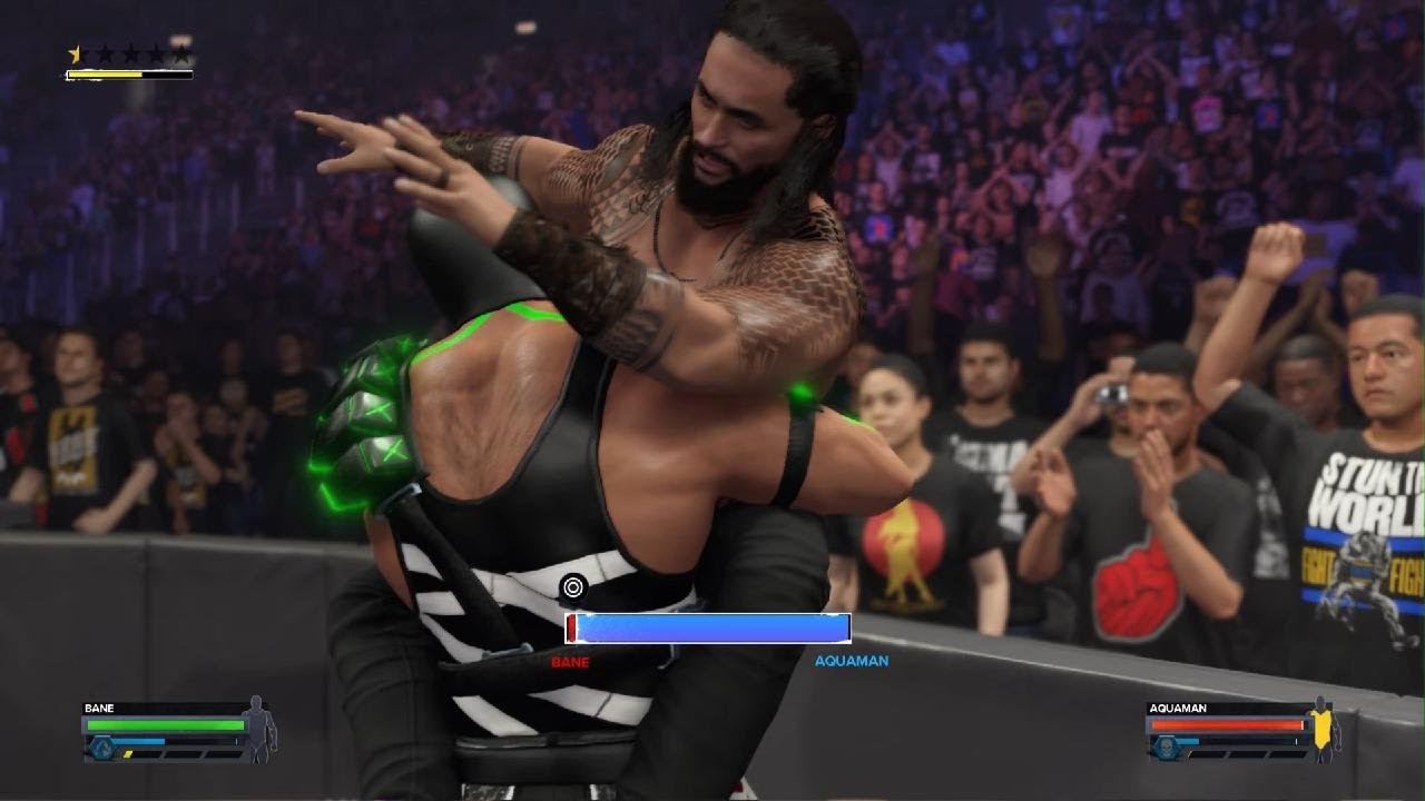 WWE 2K24 Bane vs Aquaman - YouTube