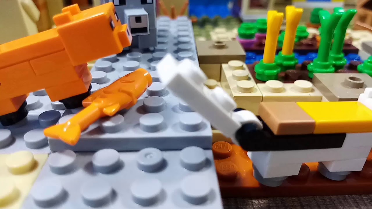 Lego Minecraft Stop Motion Animation|RAID| MINI ANIMATION - YouTube