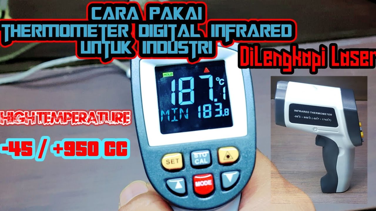 REVIEW DIGITAL INFRARED THERMOMETER UNTUK INDUSTRI NON MEDIS - YouTube